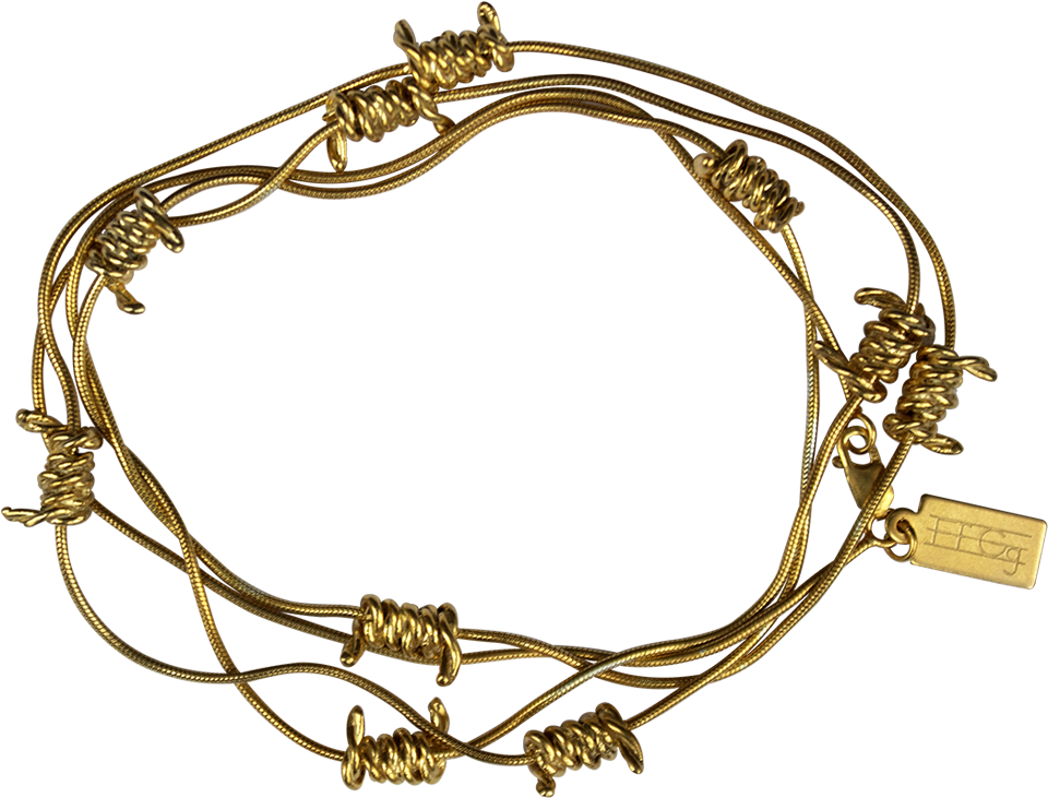 Barbed Wire Wrap Bracelet - Bracelet Clipart - Large Size Png Image ...