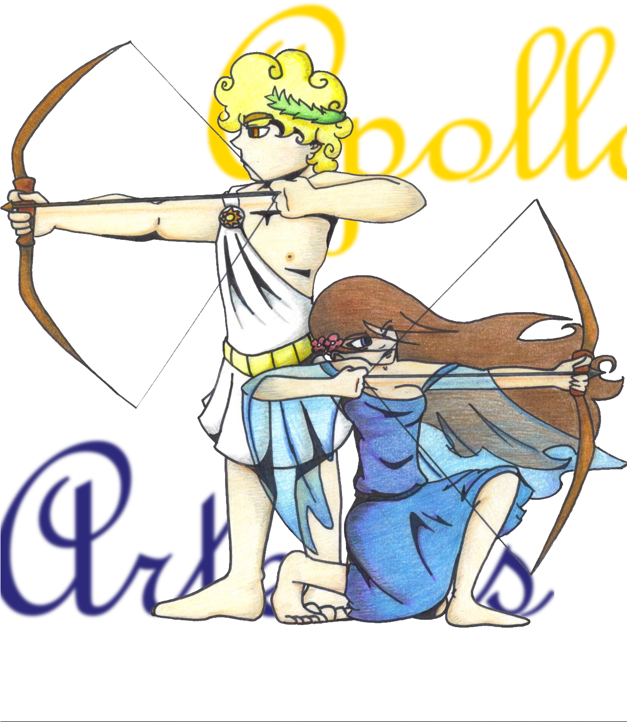 Allhailweegee Month Off - Cartoon Apollo Greek God Clipart - Large Size ...