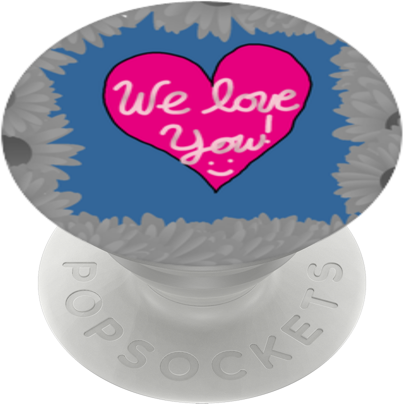 We Love You , Popsockets - Heart Clipart - Large Size Png Image - PikPng