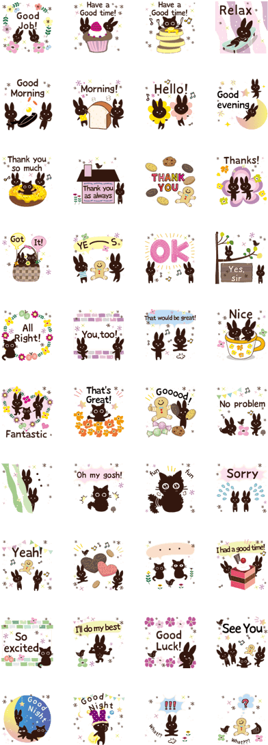 Polite Words,natural Design Cute Sticker Clipart - Large Size Png Image ...