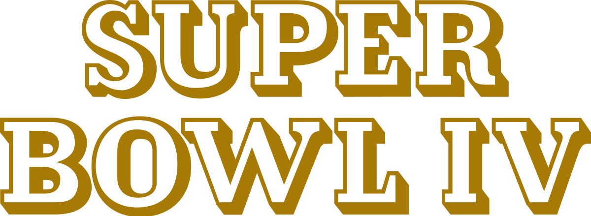 Super Bowl 4 Logo Clipart - Large Size Png Image - PikPng