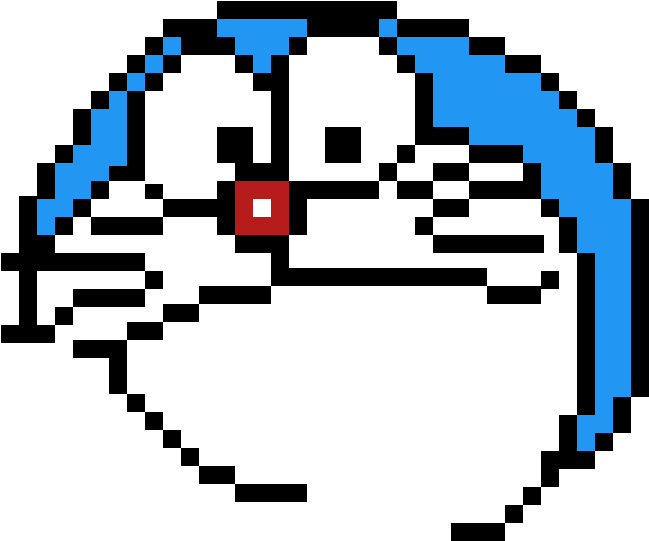 Doraemon - Pixel Art Doraemon Clipart - Large Size Png Image - PikPng