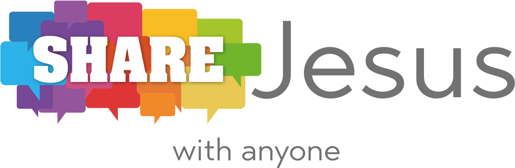 Share Jesus With Anyone - Graphic Design Clipart - Large Size Png Image ...