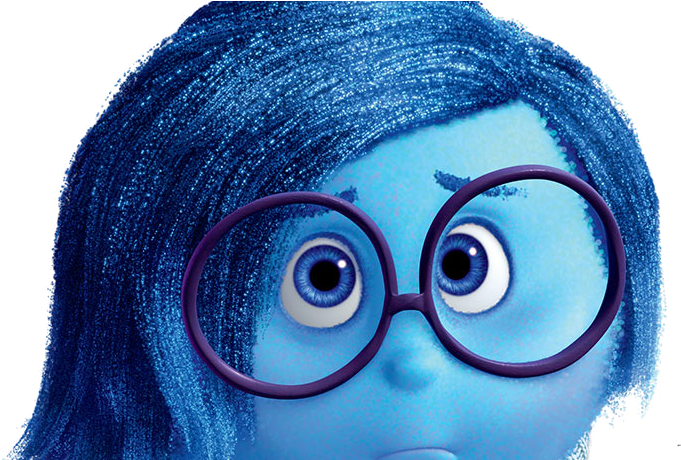 Sadness Inside Out Cardboard Cutout Standup , Png Download - Sadness ...