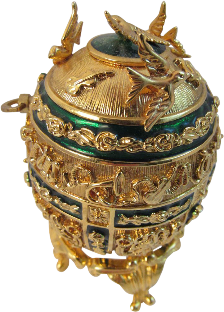 Vintage Jr Music Box Egg On Stand - Antique Clipart - Large Size Png ...