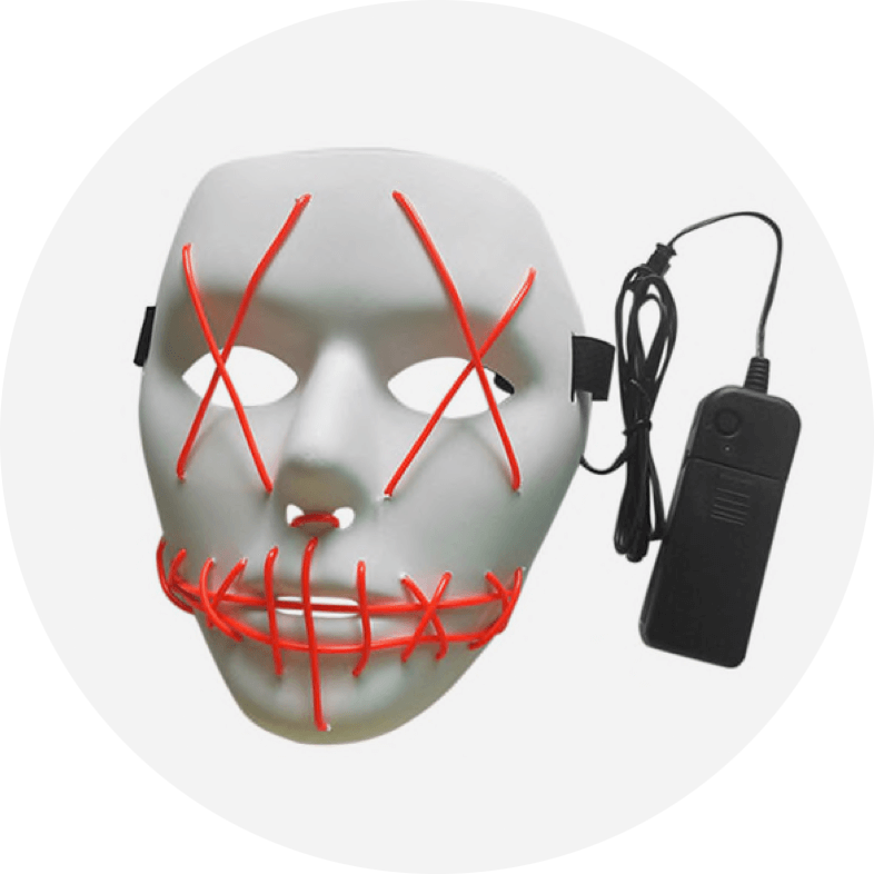 Scary Face Mask Clipart - Large Size Png Image - PikPng