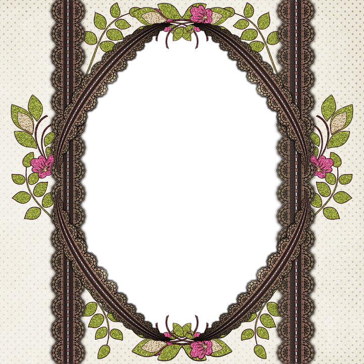 Lace, Glitter, Leaf, Foliage, Picture Frame, Album - Png Frame Design ...