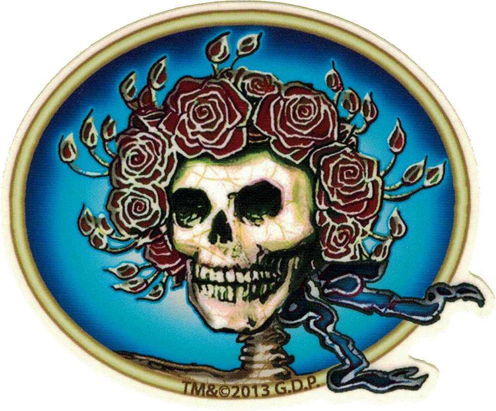 Grateful Dead Skull & Roses - Grateful Dead Skull And Roses Clipart ...