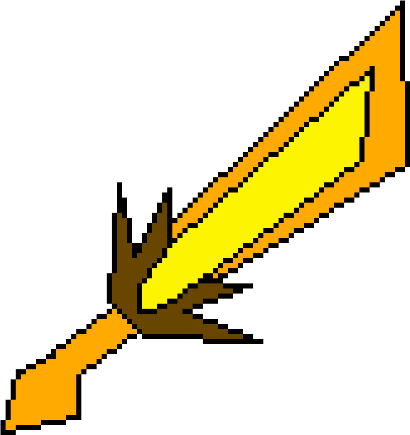 Gold Sword Clipart - Large Size Png Image - PikPng