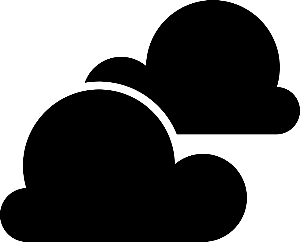 Png File - Black Clouds Shape Clipart - Large Size Png Image - PikPng