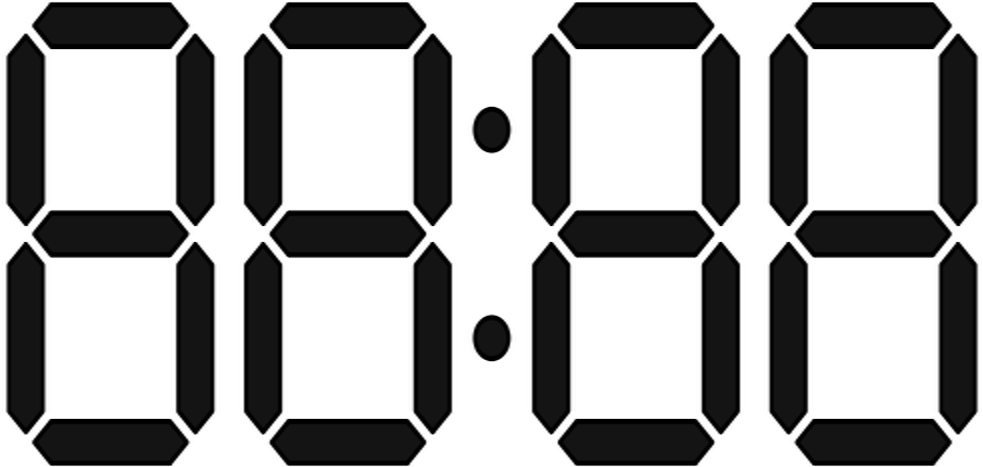 Download Digital Advertising - Digital Clock Number Png Clipart Png ...