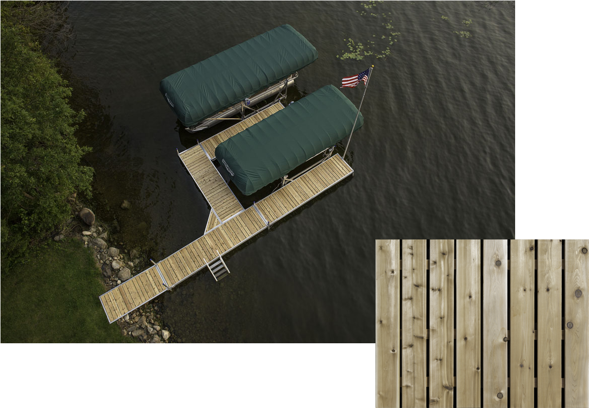 Shoremaster Rs4 With Cedar Decking - Plank Clipart - Large Size Png ...