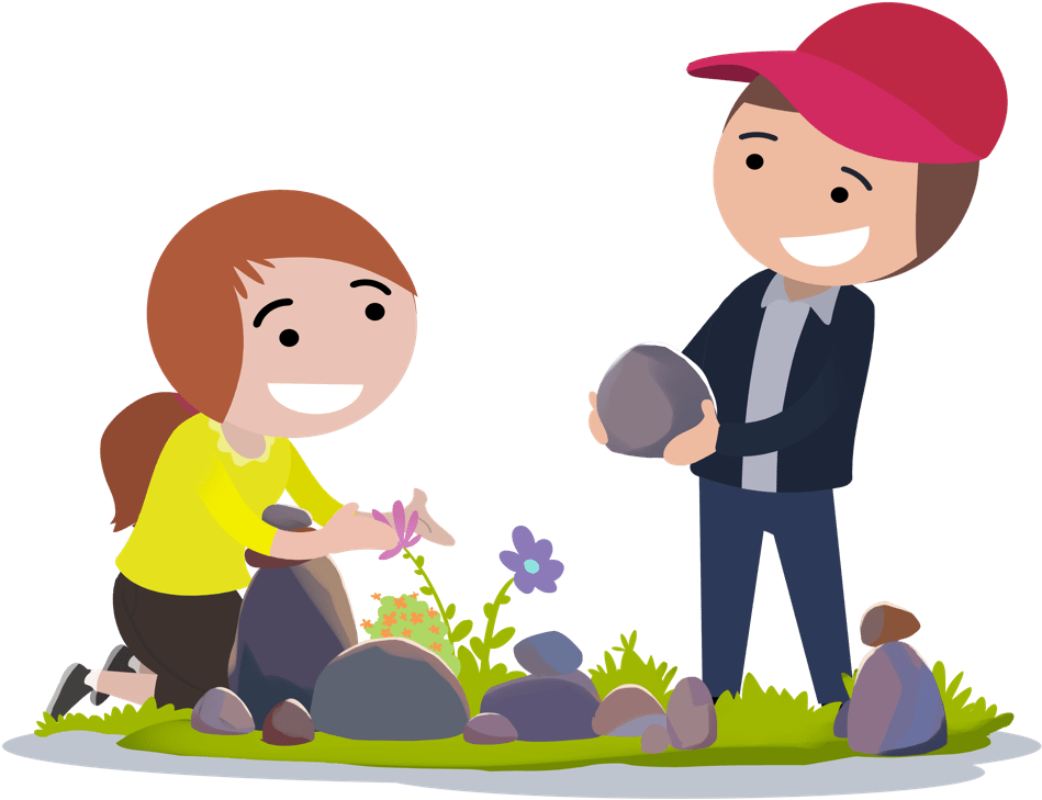 Kw Kindness Rocks - Cartoon Clipart - Large Size Png Image - PikPng