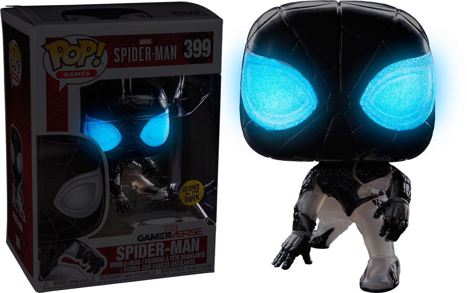 Negative Suit Spiderman Pop , Png Download - Negative Suit Spiderman ...