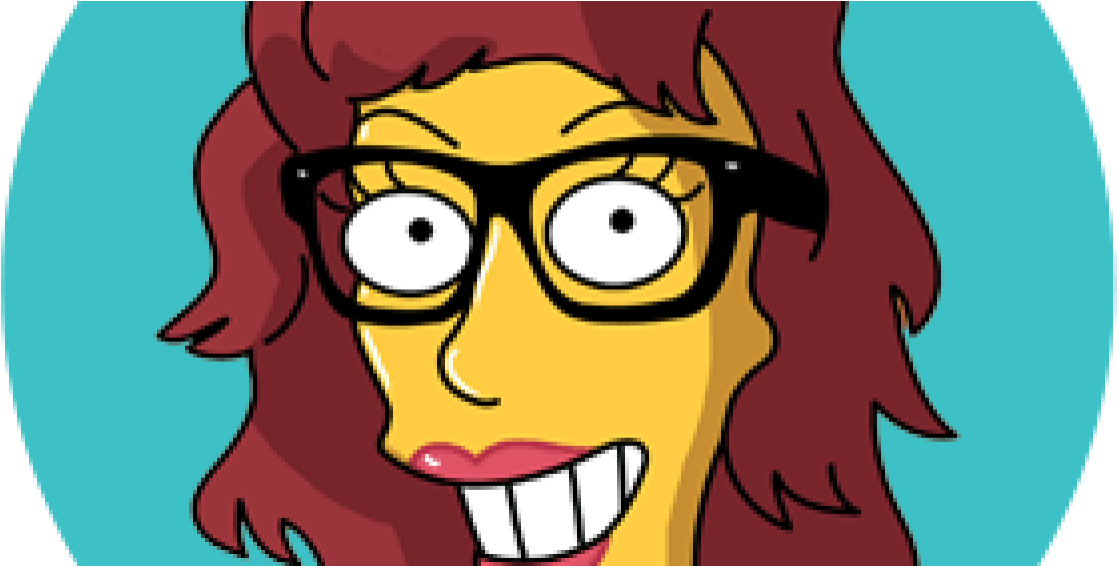 Amantha Blue Simpsons - Cartoon Clipart - Large Size Png Image - PikPng