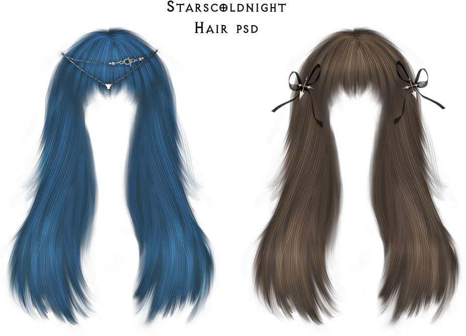 Photoshop Transparent Hair Png Photoshop Transparent - Blue Hair For ...