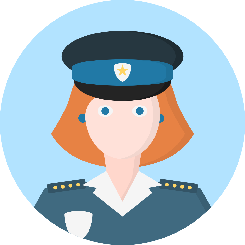Creative Tail People Police Women - Police Woman Icon Clipart - Large ...