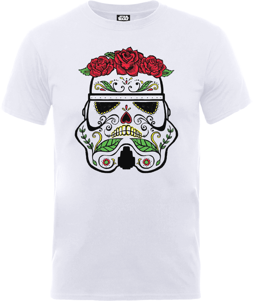 Star Wars Day Of The Dead Stormtrooper T Shirt Sugar Skull