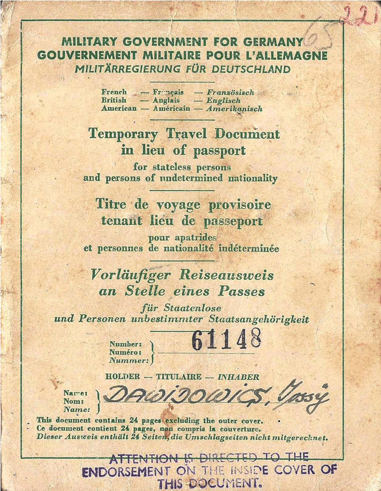 Allied Military Government Travel Document - Calligraphy Clipart ...