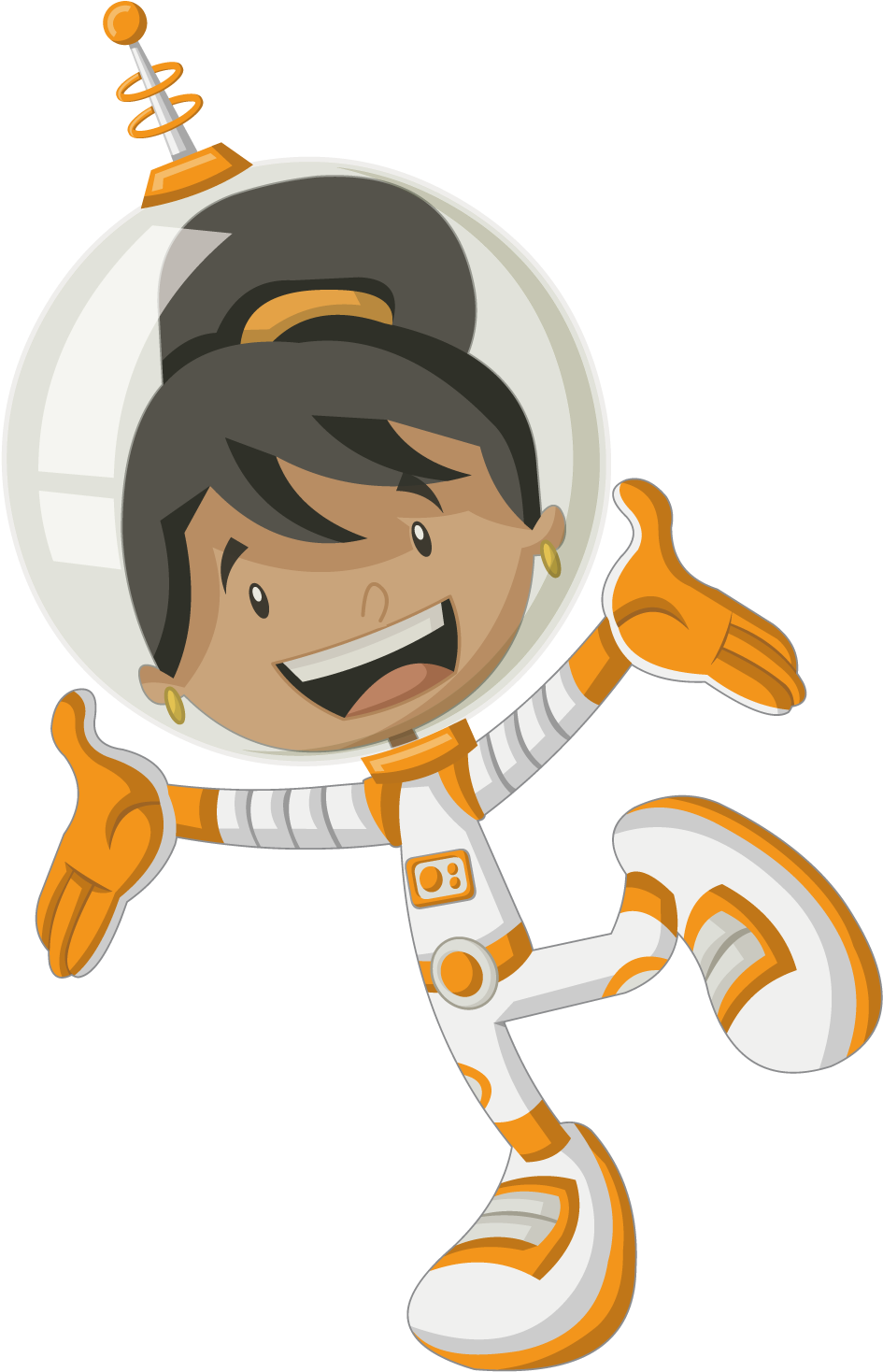 Woman Black Spaceflight - Black Female Astronaut Cartoon Clipart ...