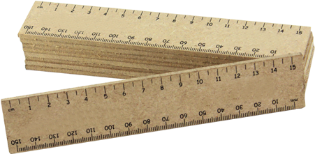15cm Wooden Ruler, Eco30006 - Ruler Clipart - Large Size Png Image - PikPng