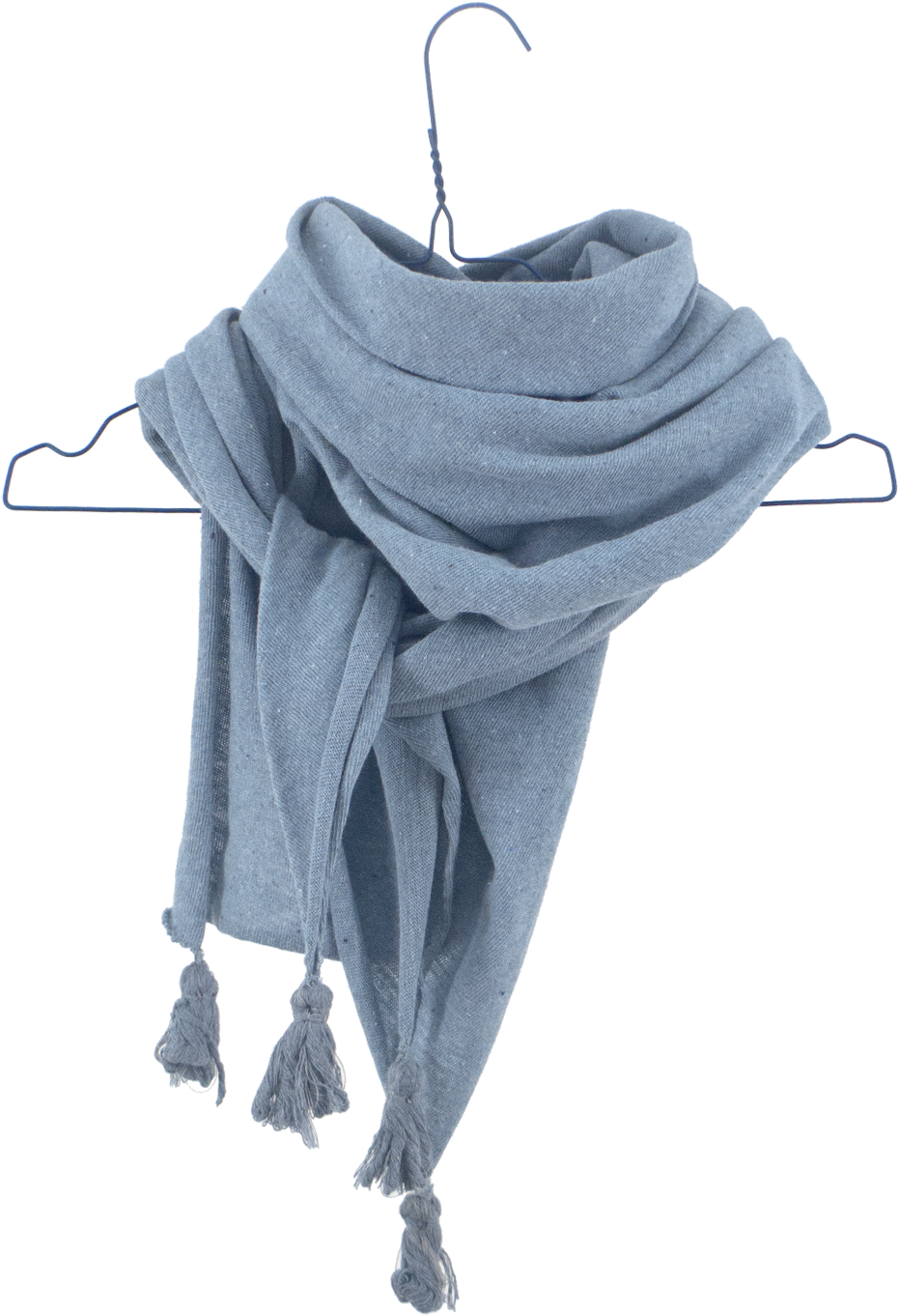 Large Scarf With Tassels, Here Shown Knotted - Scarf Clipart - Large ...