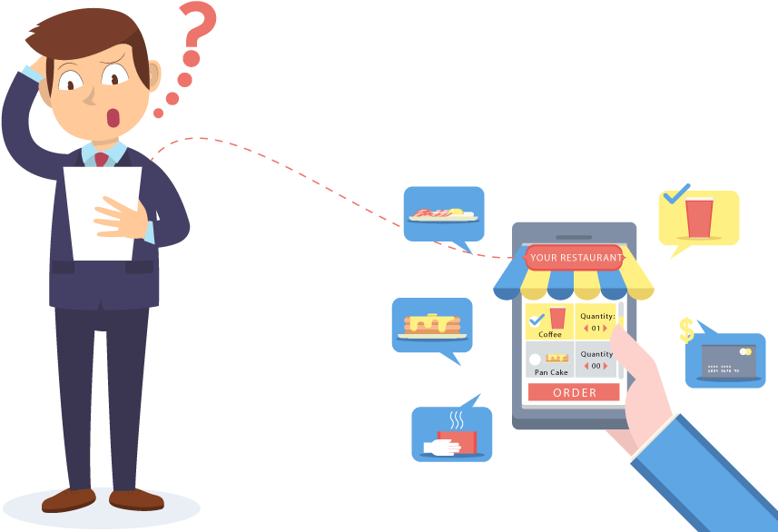 Problems With Food Delivery Startups - Cartoon Clipart - Large Size Png ...