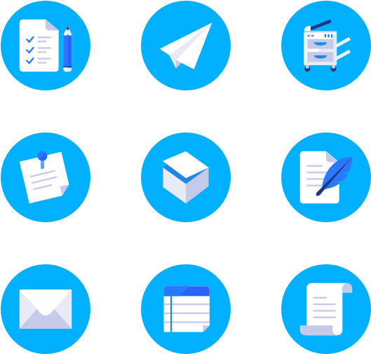 Office - Time Icon Png Blue Clipart - Large Size Png Image - PikPng