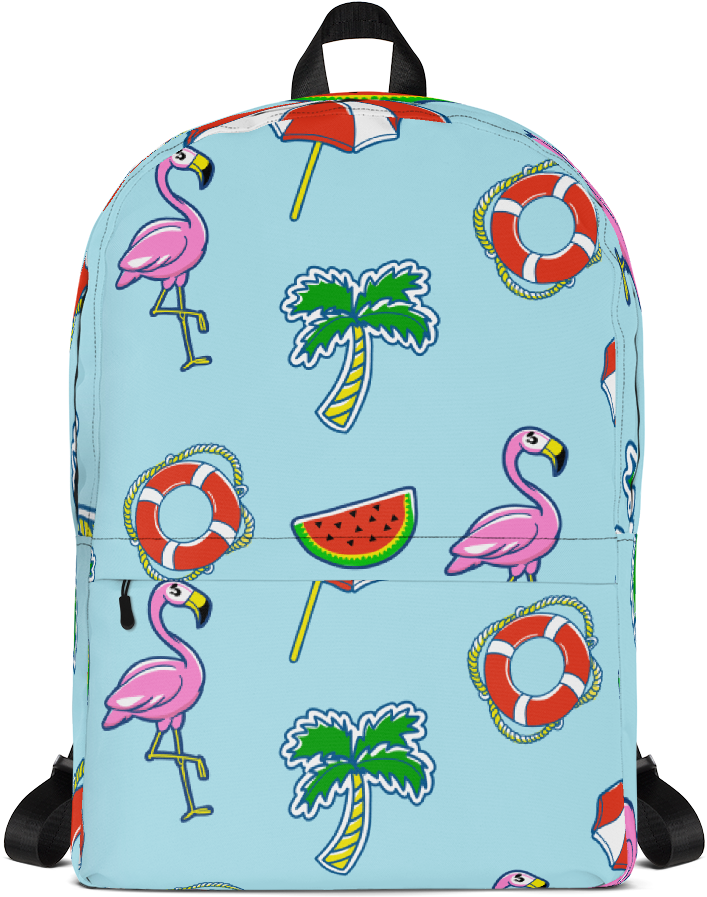 Pastel Blue Backpack Clipart - Large Size Png Image - PikPng