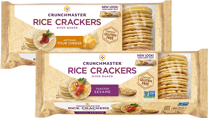 Baked Rice Crackers - Crunchmaster Rice Crackers Clipart - Large Size ...