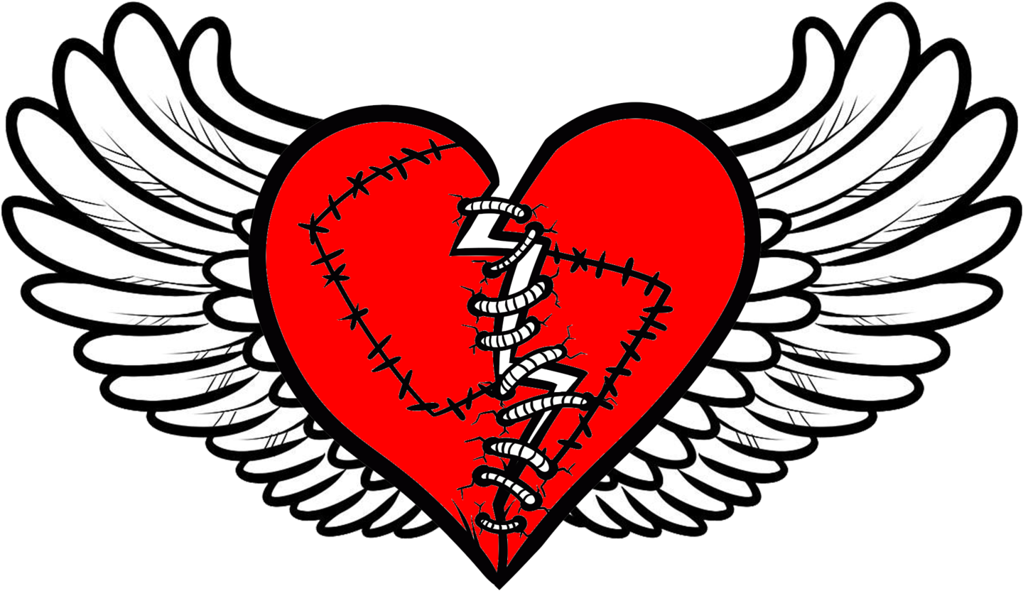 Angel Heart Png - Cartoon Angel Wings Png Clipart - Large Size Png ...
