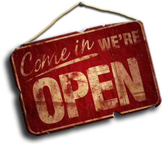 #open #sign - Sign Clipart - Large Size Png Image - PikPng