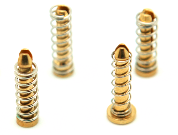 Accessories / Copper Push Pins With Compression Springs - Brass Clipart ...