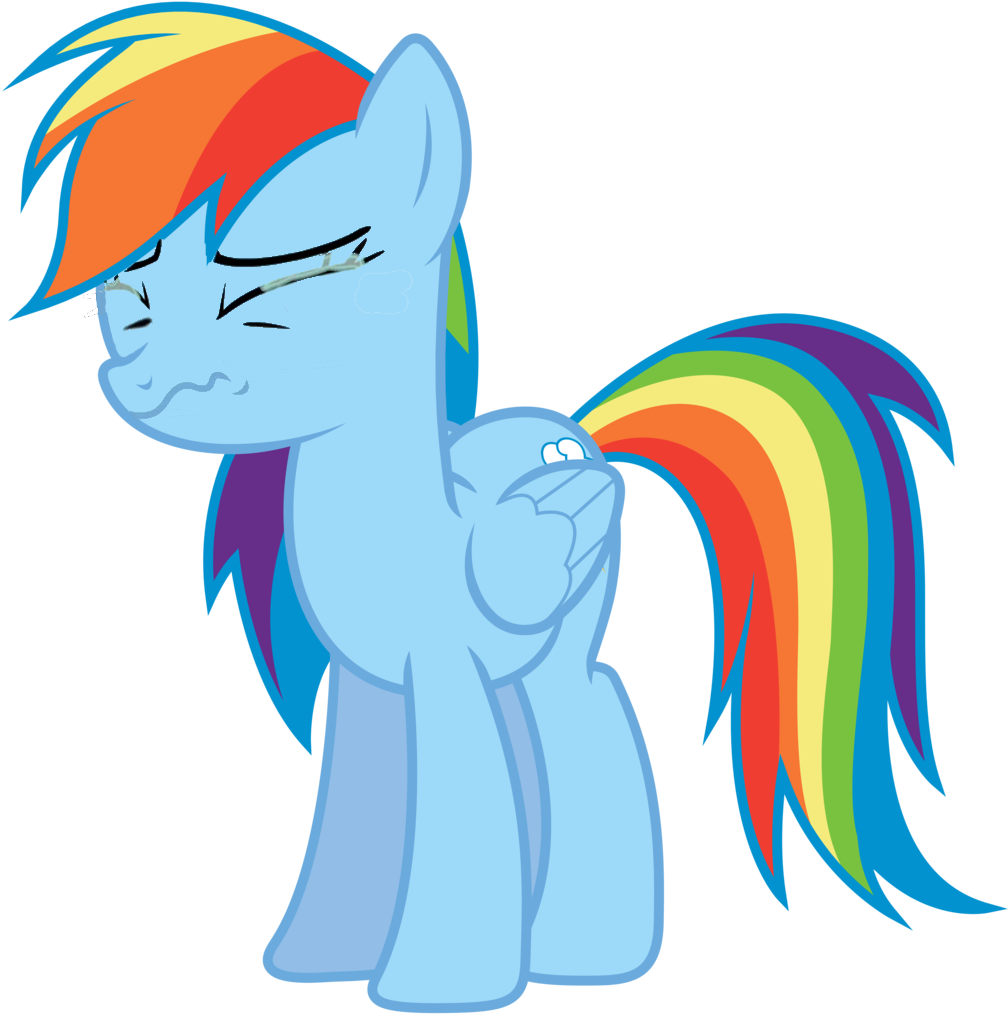Uploaded - Mlp Rainbow Dash Sad Clipart - Large Size Png Image - PikPng