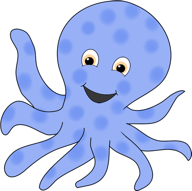 Octopus Clipart No Background - Transparent Background Octopus Clipart ...