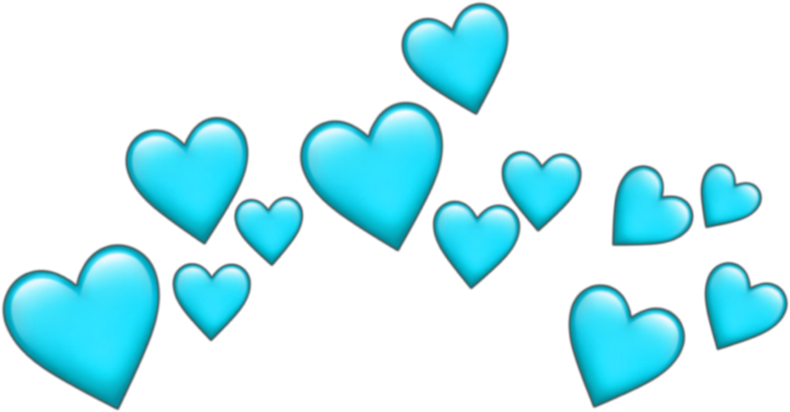 Crown Emoji Heart Tumblr Blue Pictures - Orange Emoji Hearts Png ...