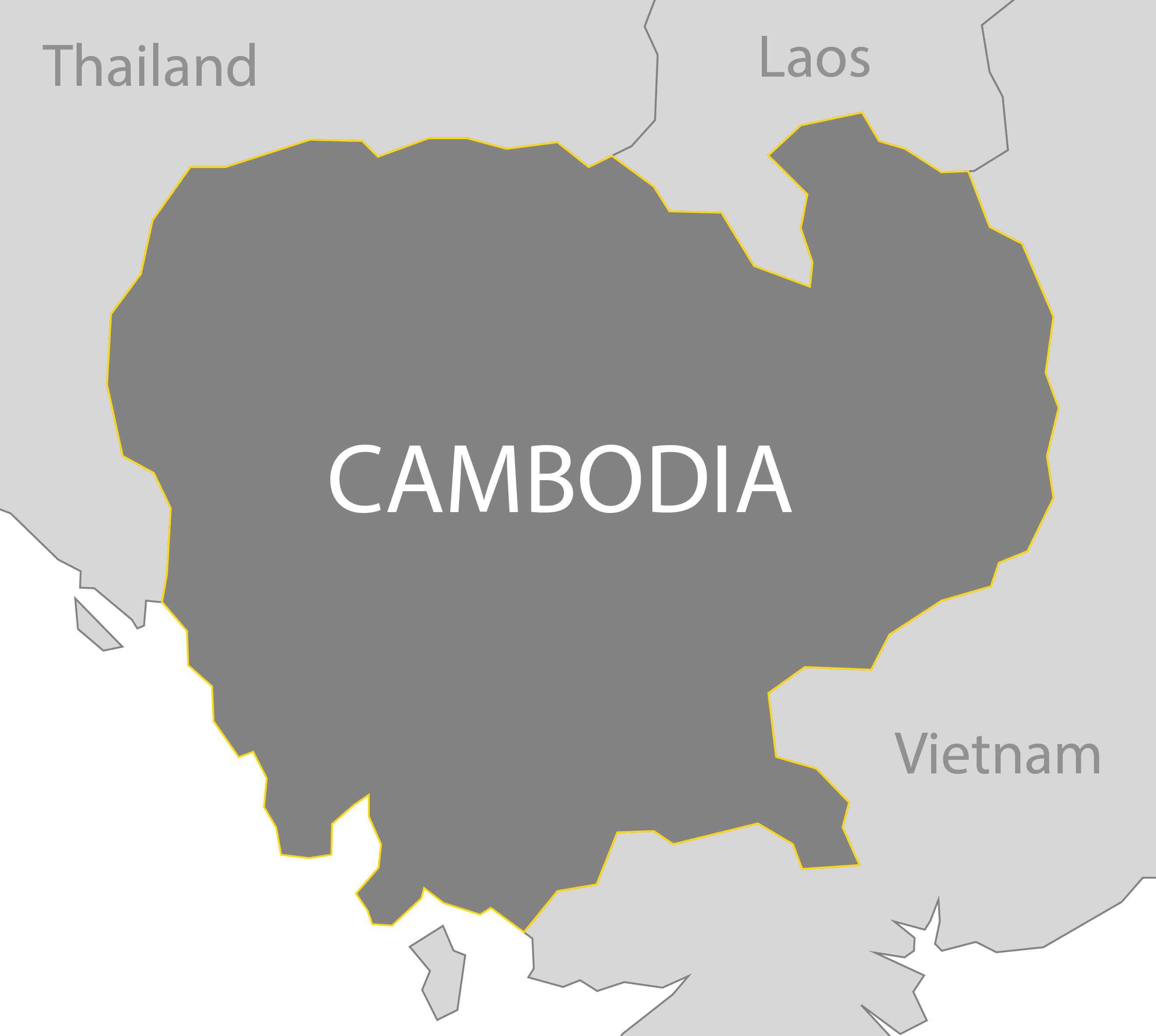Cambodia Map - Cambodia Map Logo Clipart - Large Size Png Image - PikPng