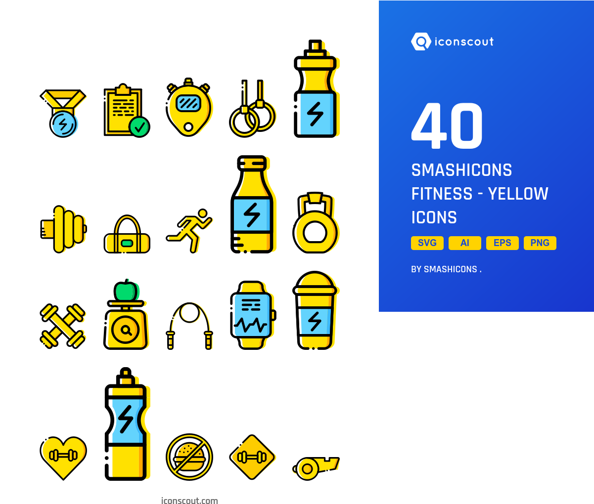 Yellow Icon Packs Clipart - Large Size Png Image - PikPng