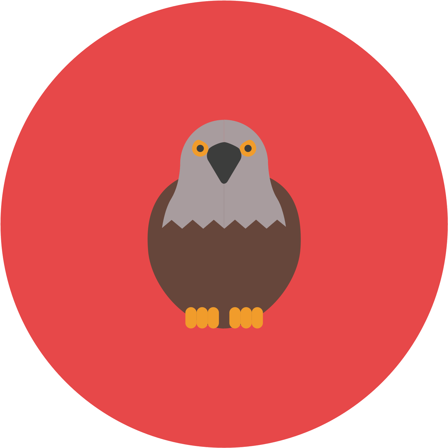 This Icon Represents A Falcon - Hawk Clipart - Large Size Png Image ...