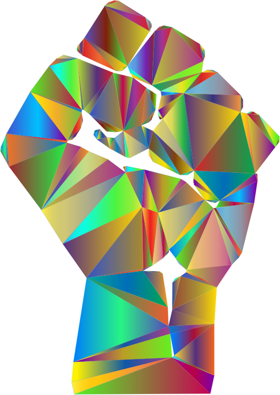 Fist Low Poly - Graphic Design Clipart - Large Size Png Image - PikPng