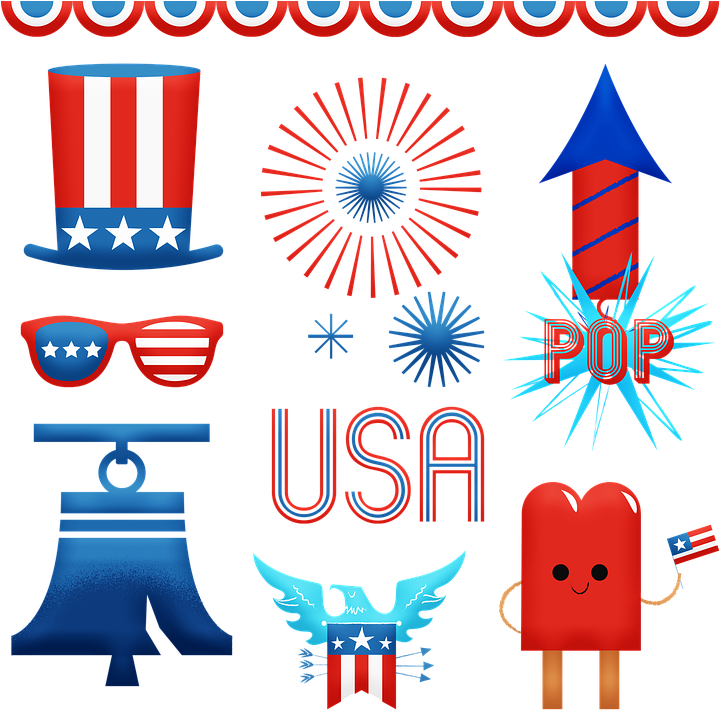 Independence Day 4th Of July Usa Celebration Clipart - Large Size Png ...