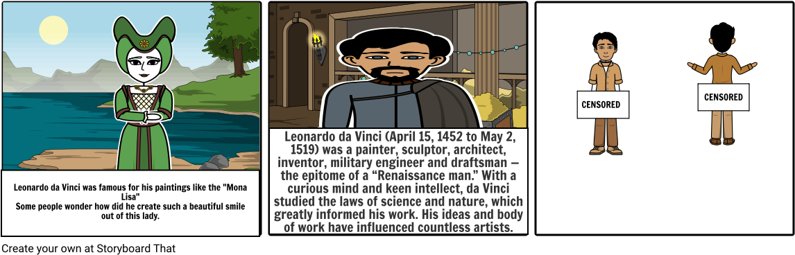 Leonardo Da Vinci - Cartoon Clipart - Large Size Png Image - PikPng