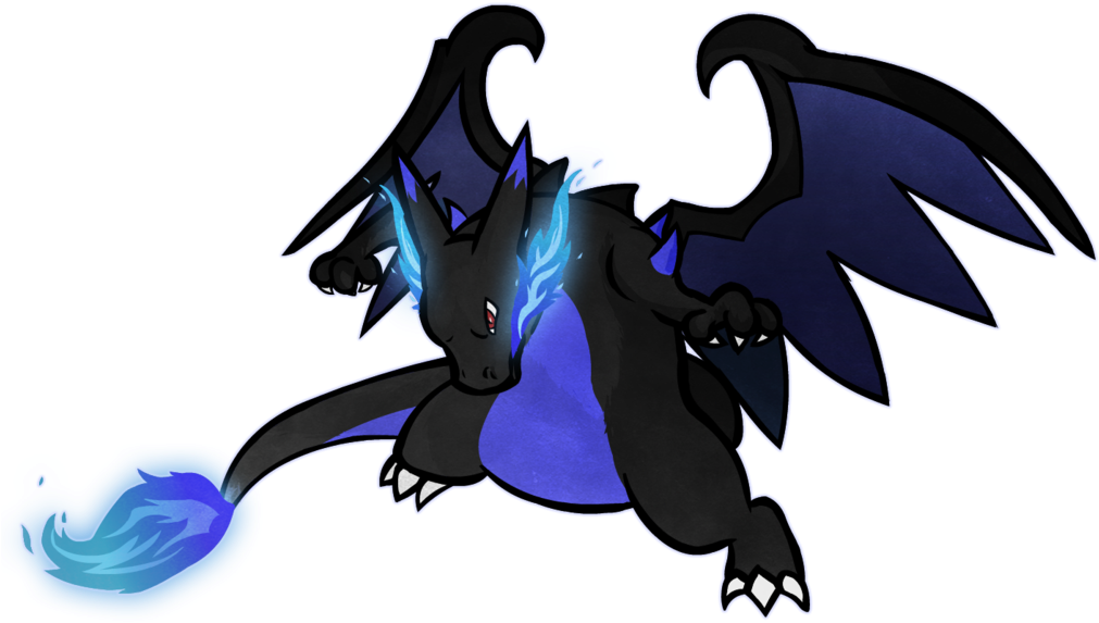 View , 350kib, - Mega Charizard X Png Gif Clipart - Large Size Png ...