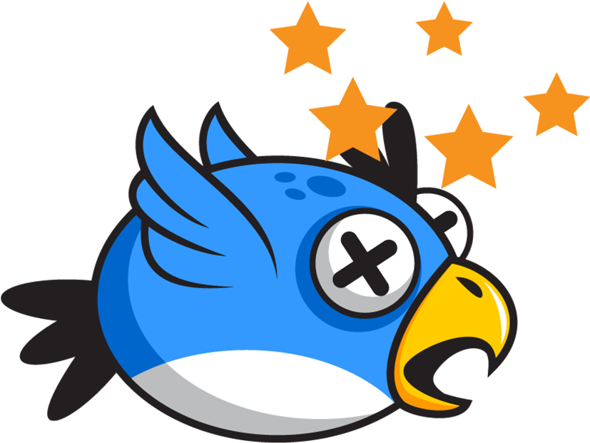 Blue Bird Stars Dizzy - Magic Wand Silhouette Clipart - Large Size Png ...