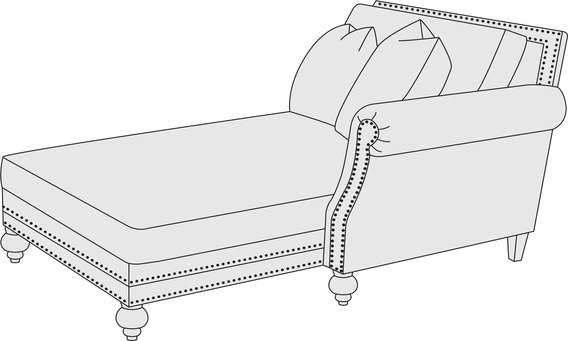 Right Arm Chaise - Chair Clipart - Large Size Png Image - PikPng