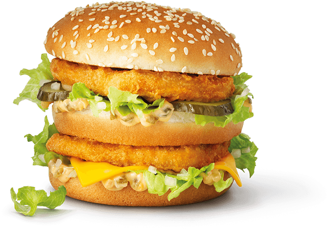 Download Hd Chicken Mcdonalds - Big Mac Chicken Clipart - Large Size ...
