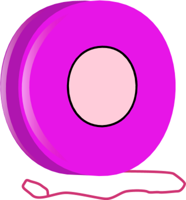 Yo Yo - Pink Yo Yo Cartoon Clipart - Large Size Png Image - PikPng
