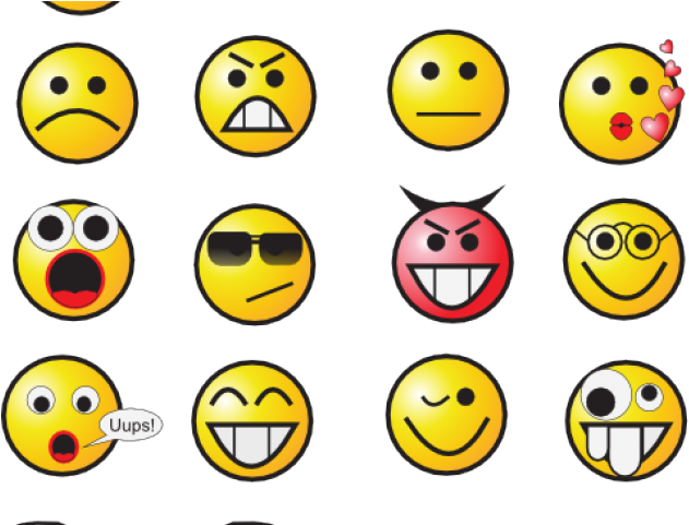 Smiley Clipart Happy Face - Smiley Faces Clipart - Png Download - Large ...