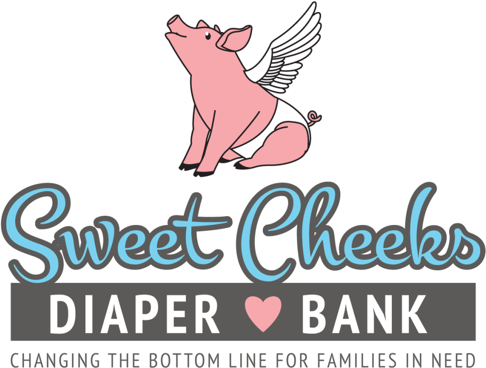 Diapers Clipart Diaper Drive - Sweet Cheeks Diaper Bank Logo - Png ...