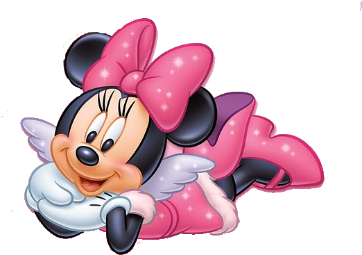 Minnie Mouse Laying Down Clipart - Large Size Png Image - PikPng